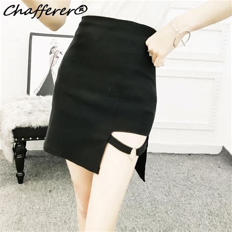 Women Elegant Sexy Skirt Hollow Out High Waist 2017 Summer Slim Skirts