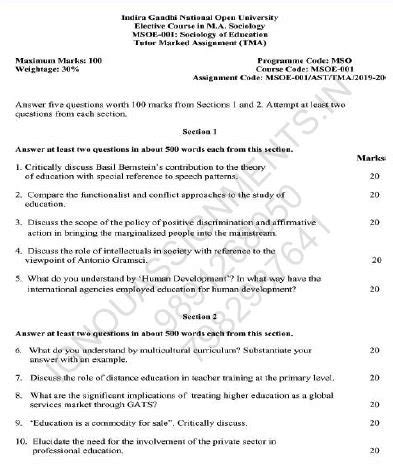 IGNOU MSOE 01 SOLVED ASSIGNMENT 2019 20 ENGLISH MEDIUM IGNOU Solved Assignment 2024 25