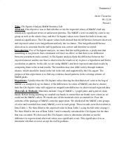 Chi Square Analysis M M Statistics Lab Pdf Tiscareno 1 Javier Tiscareno 09 13 20 Period 1