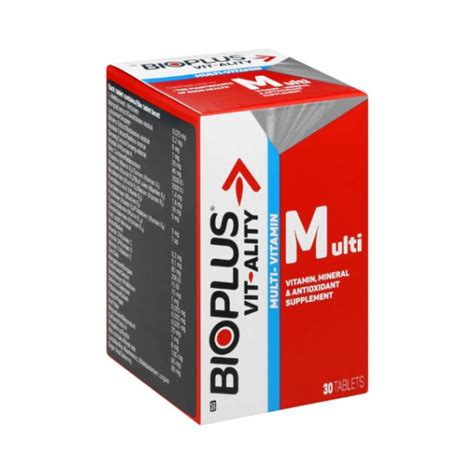 Bioplus Vit Ality Multivitamin Caps 30 Van Heerden Pharmacy