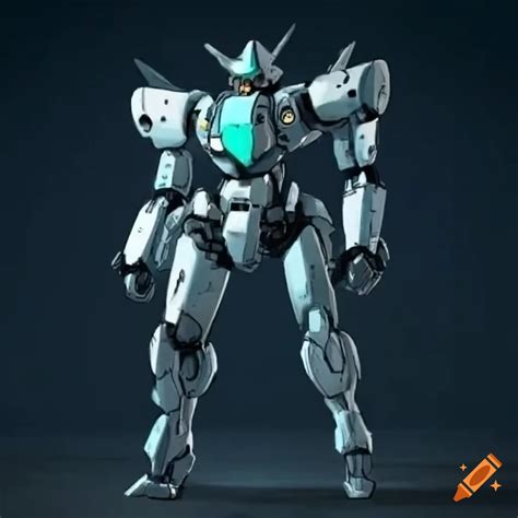 Agile Mech With Sleek Armor And Jet Thrusters In Anime Art Style On Craiyon