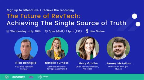 The Future Of RevTech Achieving The Single Source Of Truth
