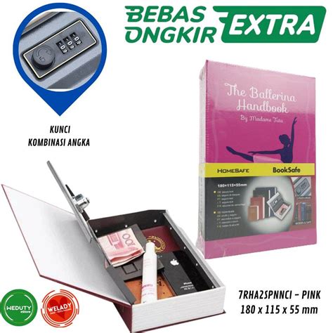 Brangkas Buku Penyimpanan Rahasia Novel Safety Hidden Box Bahan Kuat
