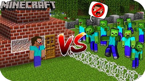 NOOB VS ZOMBIE APOKALYPSA MINECRAFT CHALLENGE YouTube
