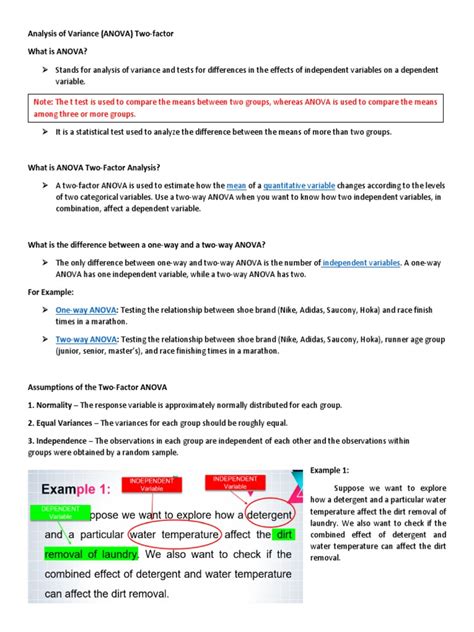 Analysis Of Variance Two Factor Download Free Pdf Analysis Of