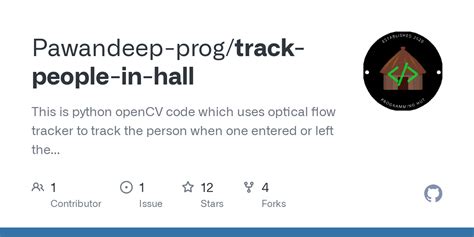 GitHub Pawandeep Prog Track People In Hall This Is Python OpenCV