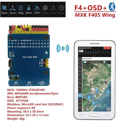 Mxk F405wing Stm32f405 Flight Controller Built In Osd Support Bluetooth For Rc Airplane Fixed
