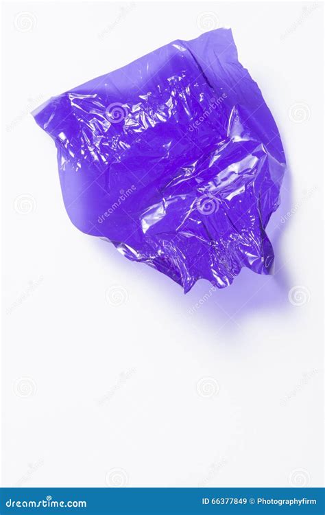 Crinkled Purple Sweet Wrapper Stock Image Image Of Pattern Colorful 66377849