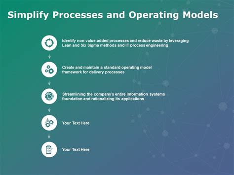 Simplify Processes And Operating Models Foundation Ppt Powerpoint
