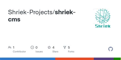 Github Shriek Projects Shriek Cms