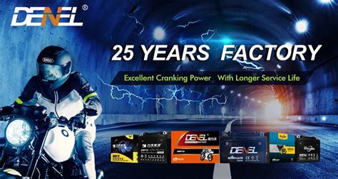 DENEL 6MF9A Maintenance Free 12v 9ah Rechargeable Motorcycle Battery ...