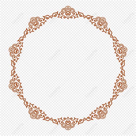 Classical Ornamented Pattern Border Circular Design Design Islamic