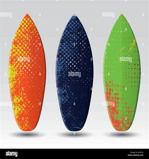 Vector Surfboard Design Templates Stock Vector Image Art Alamy