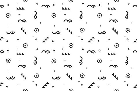 Premium Vector Monochrome Seamless Pattern