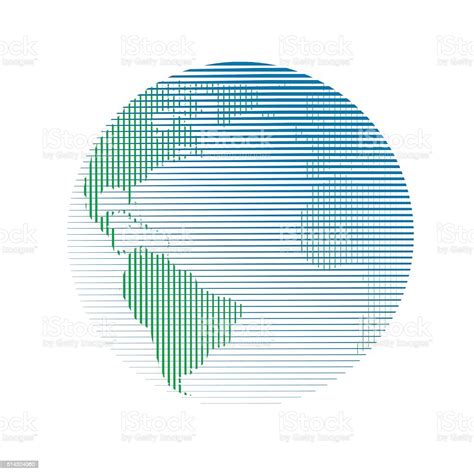 Raster Globe Linear Stock Illustration Download Image Now Abstract