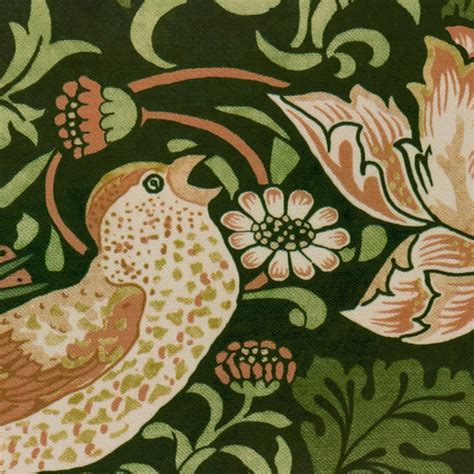 William Morris Nettle Strawberry Thief Velvet Made To Measure Roman