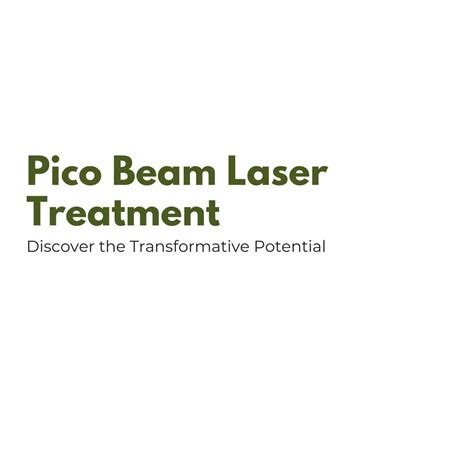 Laser Skin Treatment Pico Beam Laser Treatment Skindevour