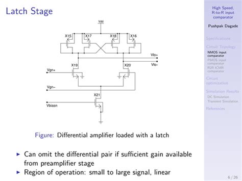 Design Of A High Speed Rail To Rail Input Cmos Comparator Pdf