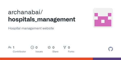 Github Archanabai Hospitals Management Hospital Management Website