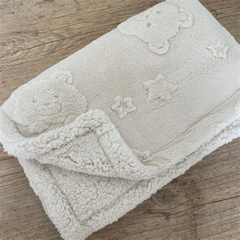 Cobertor Plush Sherpa Urso Bege Litte Life Artigos Infantis Loja de roupas para bebês
