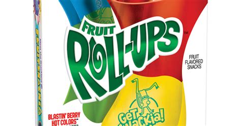 Betty Crocker Fruit Roll Ups Blastin Berry Hot Colors 5oz 141g