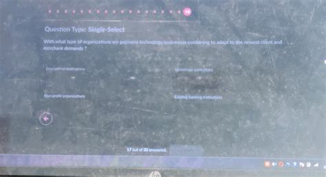 Question Type Single Select With What Type Of Studyx