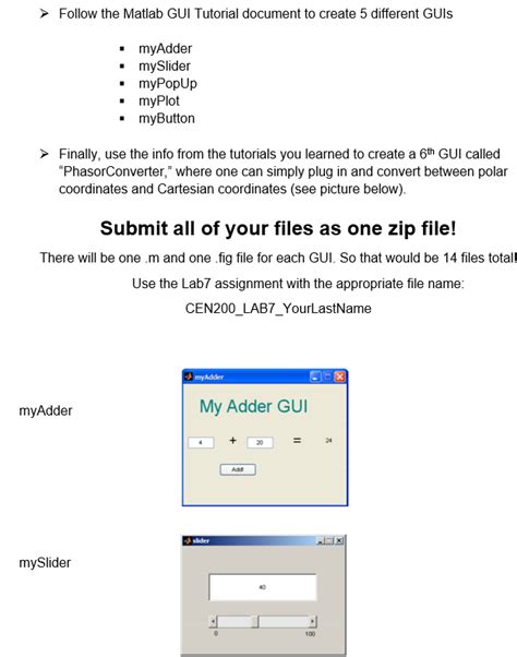 Follow The Matlab Gui Tutorial Document To Create 5