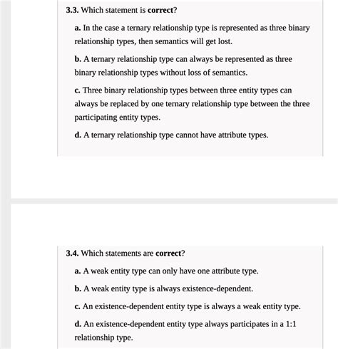 Solved 33 Which Statement Is Correct A In The Case A