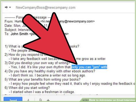 How To Administer An Email Interview Steps With Pictures