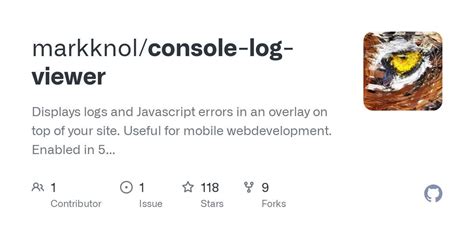 console log viewer for mobile webdev displays logs and javascript