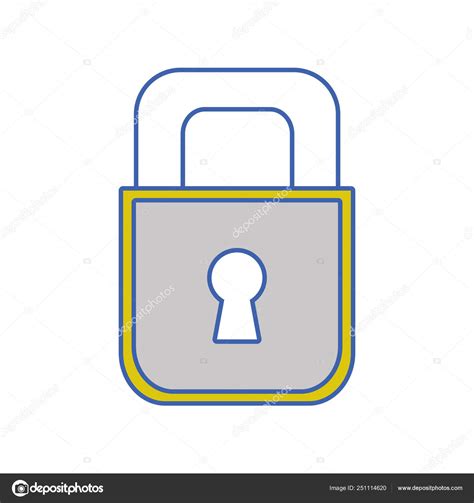 Padlock Object To Security And Protection Symbol Stock Vector By ©stockgiu 251114620