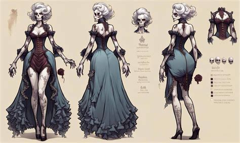 Character Sheet Full Body Sexy Female Milf Undead By Tiamatnightmare On