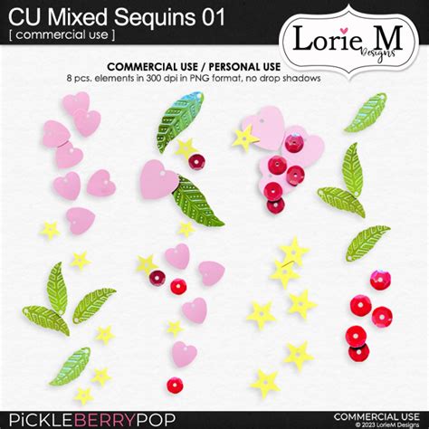 Cu Mixed Sequins 01 By Loriem Designs