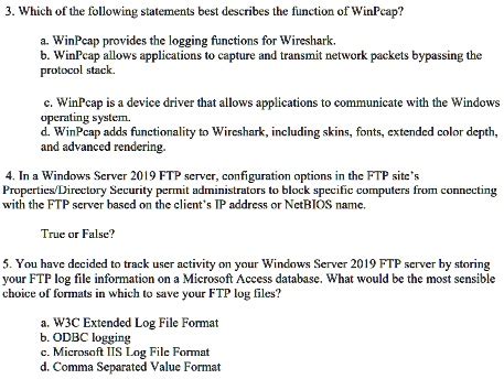 SOLVED 3 Which Of The Following Statements Best Describes The