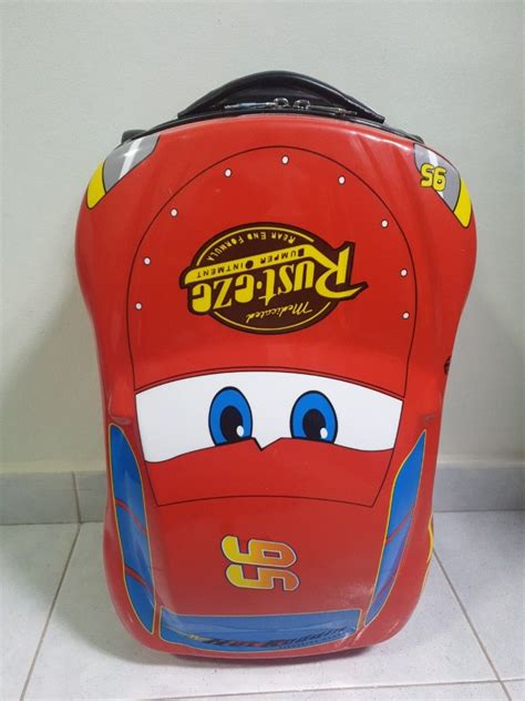 Lightning Mcqueen Luggage And Bag Hobbies And Toys Travel Luggage On Carousell