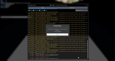 Robloxcritical Failing To Join Game With Error 268 Unexpected Client