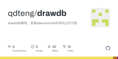 github qdteng drawdb drawio的修改，支持idea tomcat中编辑运行项目