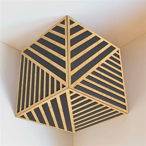 Cube Bass Traps Corner Sound Diffuser 3d Wall Panel Wood Wall Panel Home Theater Decor
