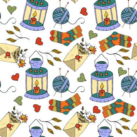 Premium Vector Seamless Autumn Vector Pattern Premium Vector Seamless Autumn Vector Pattern