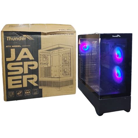 Thunder Jasper Rgb Gaming Case Tgc 627 Atx With 3x Argb Fan