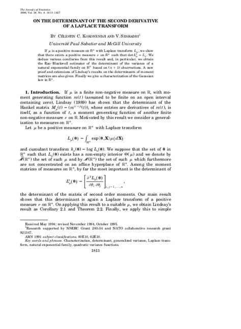 Derivative Of Log Determinant Strategicmsa