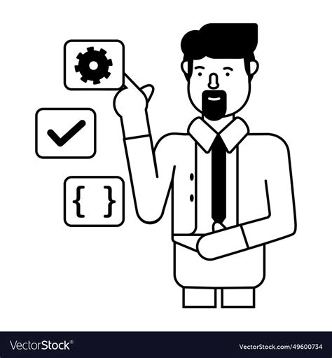 Code Testing Royalty Free Vector Image VectorStock