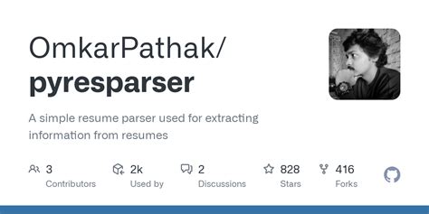 Github Omkarpathakpyresparser A Simple Resume Parser Used For