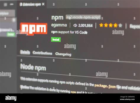 Npm Install Hi Res Stock Photography And Images Alamy