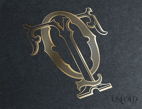 T And Q Name Initials Classic Monograms Wedding Monogram Duogram Digital Interwoven Letters