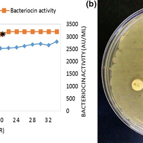 Growth Curve Of L Plantarum Sp As Well As The Bacteriocin Activity