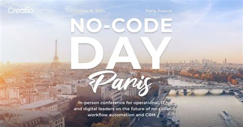 Creatio On Linkedin Creatio Nocodedayparis Nocodedays Nocode Genai