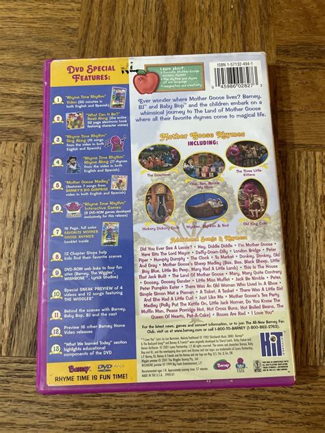 Barney Rhyme Time Rhythm Dvd Rare Vintage Ships N 24 Hours Dvds And Blu