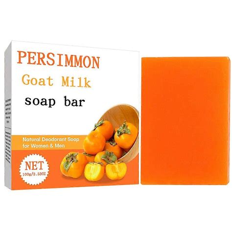 Persimmon Soap Bar For Old People Smell Natural Body Odor Control Bar