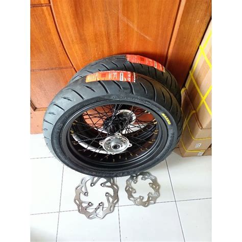 Jual Sepaket Velg Supermoto Klx 150 Bf Dtracker Honda CRF150 WR155 Velg